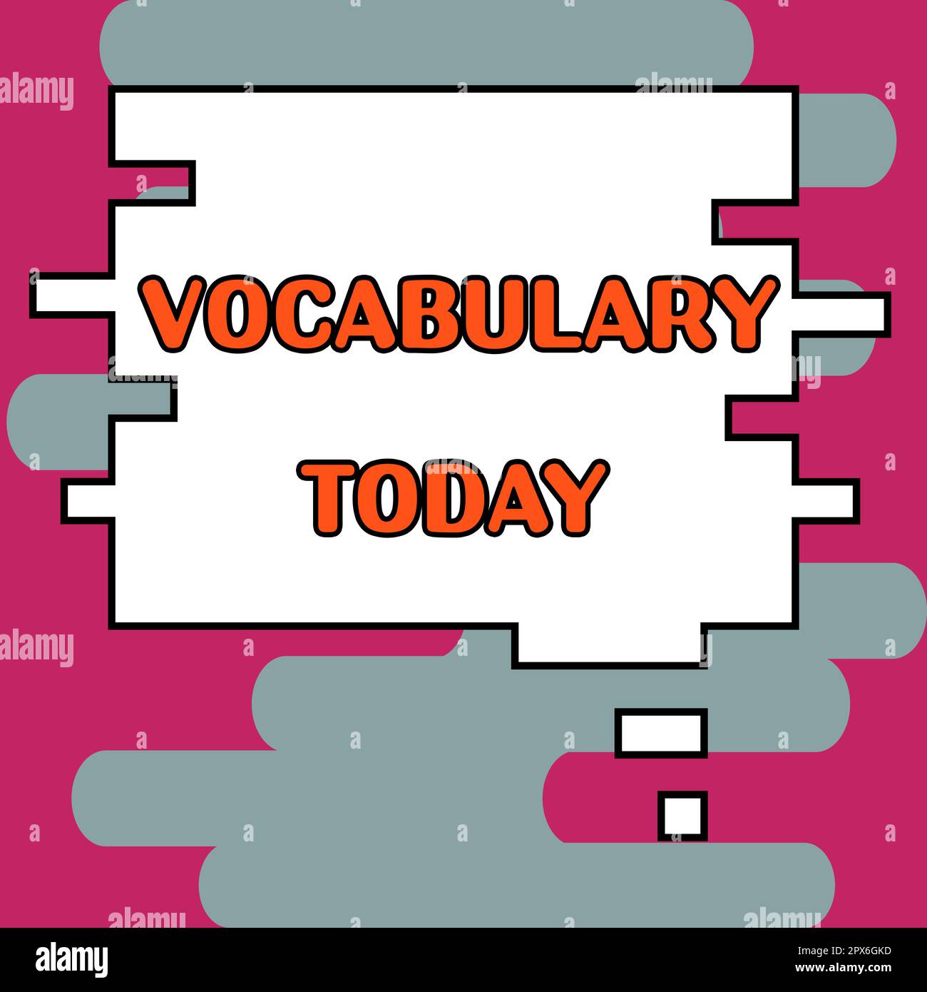 Text caption presenting Vocabulary, Business showcase collection of ...
