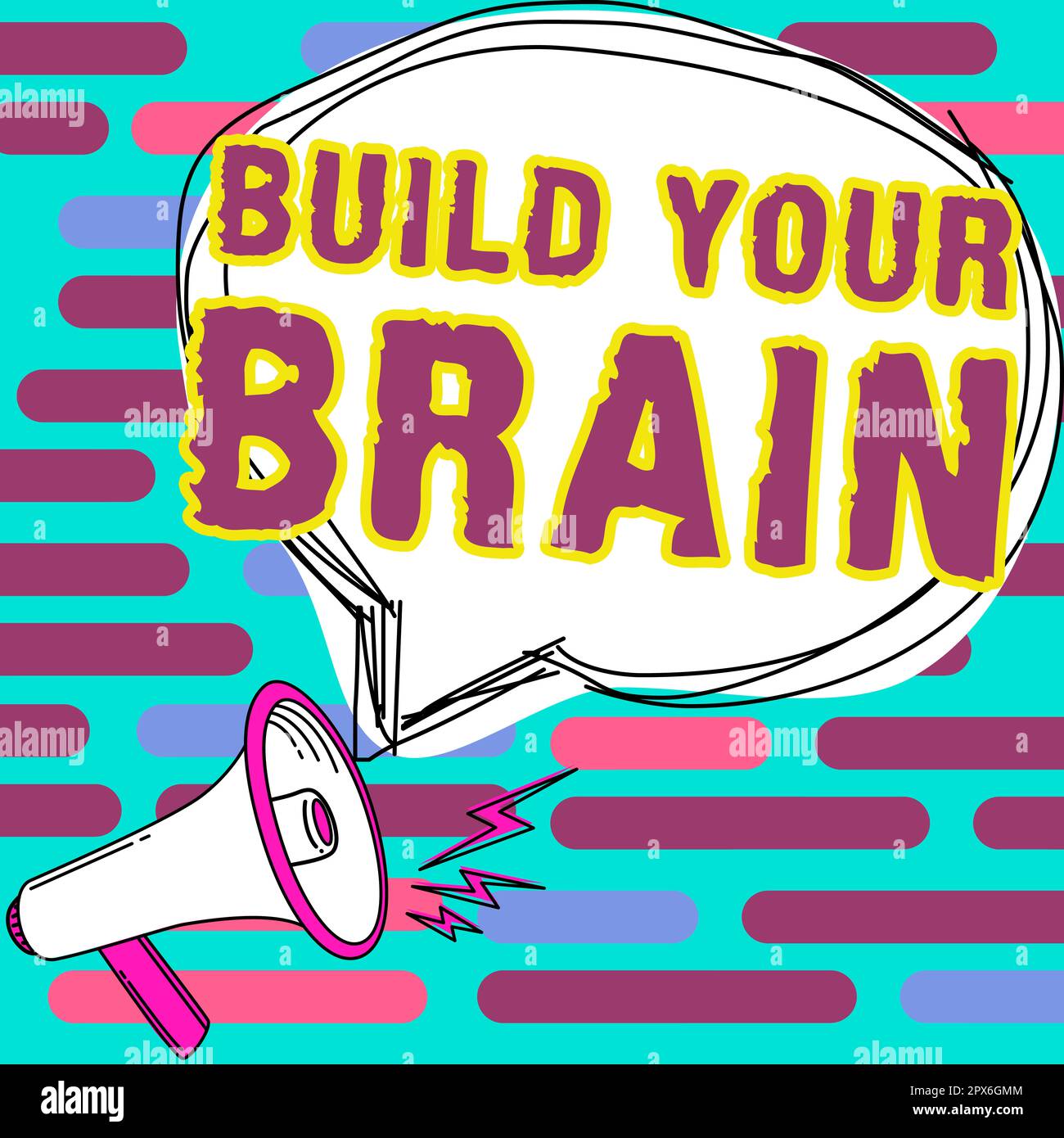 Conceptual caption Build Your Brain, Business approach mental ...