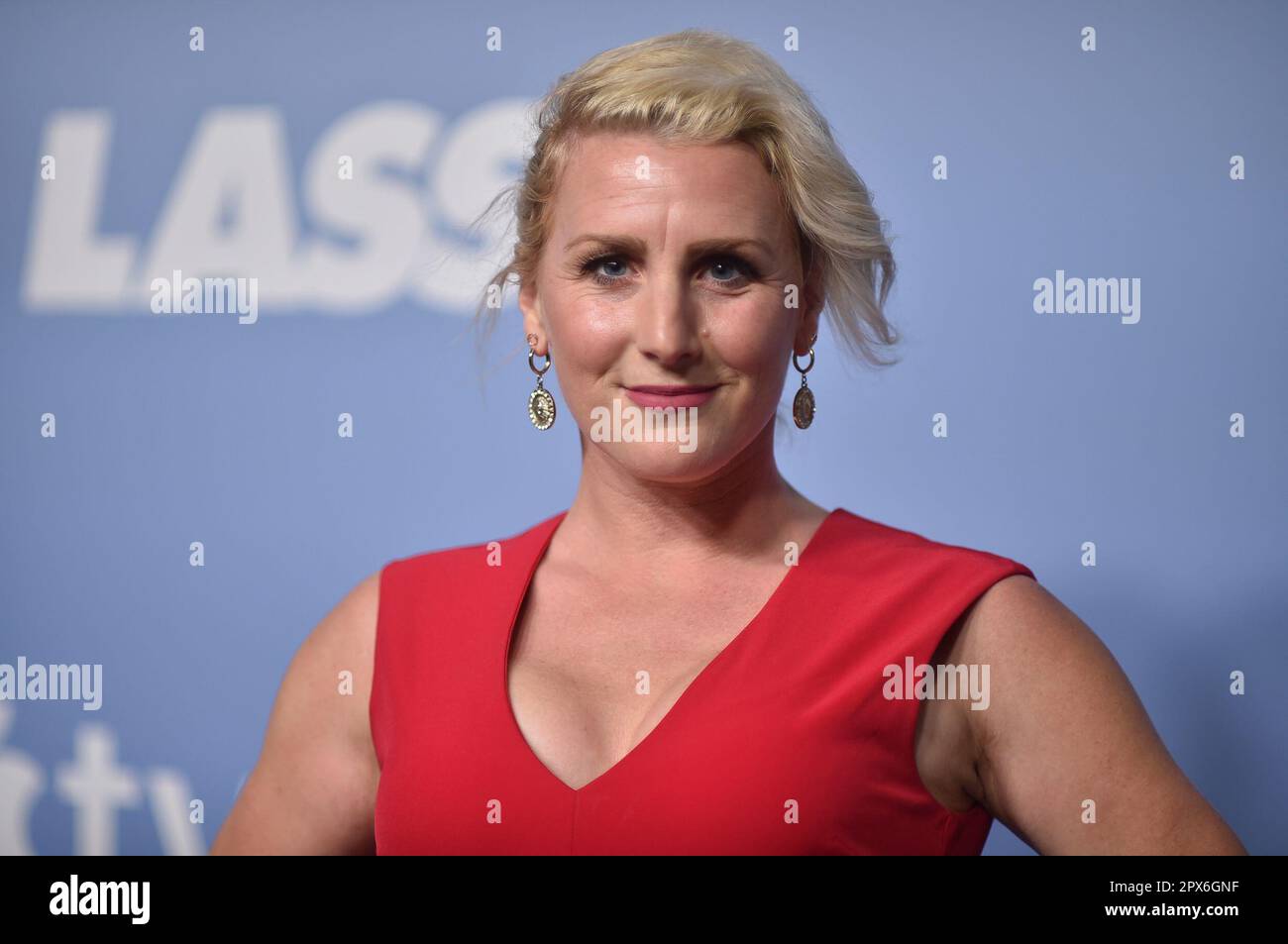 Kaitlin Mamie arrives at "Ted Lasso" Day on Monday, May 1, 2023, at ...