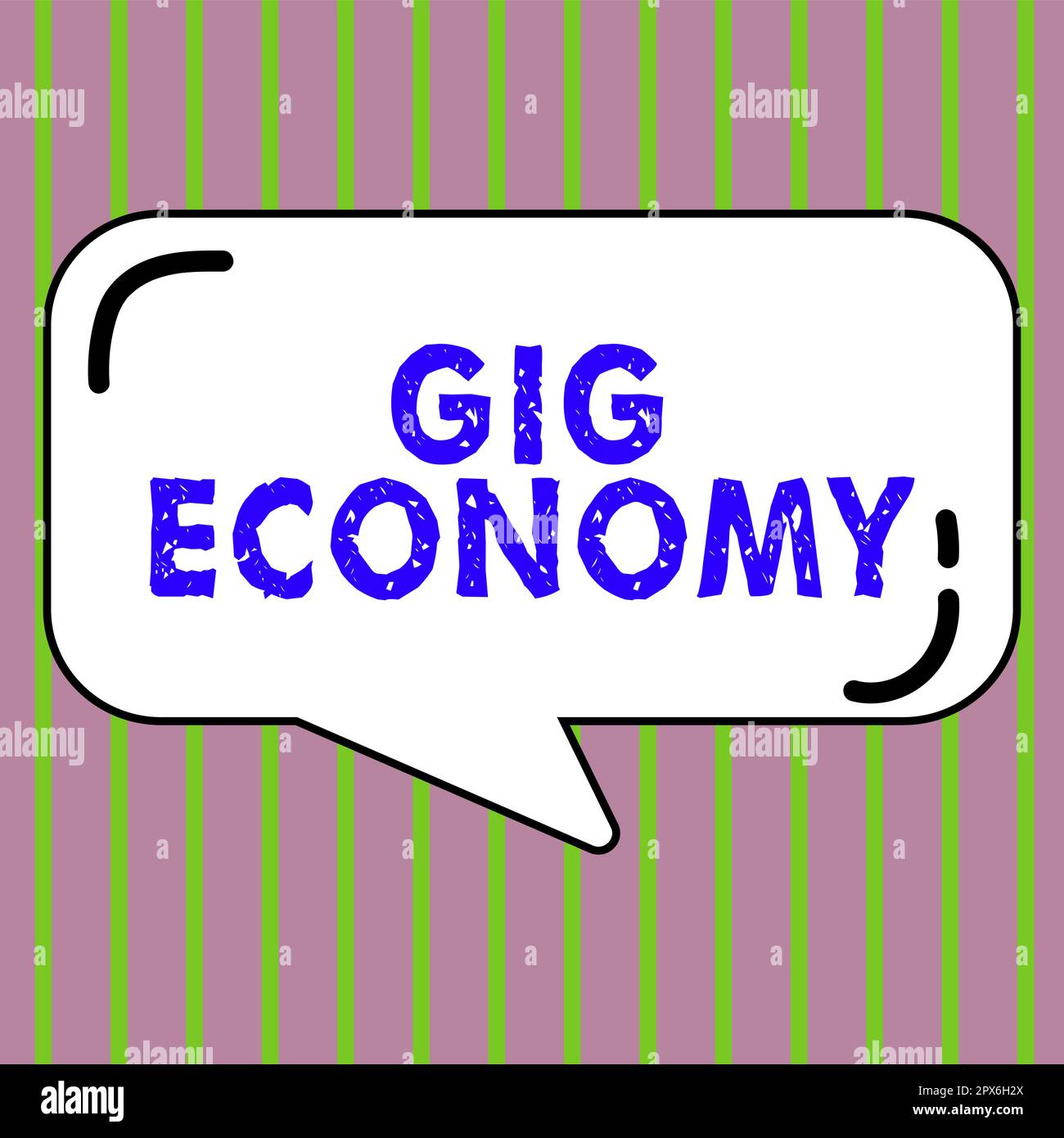 Hand writing sign Gig Economy, Business showcase free market system in ...