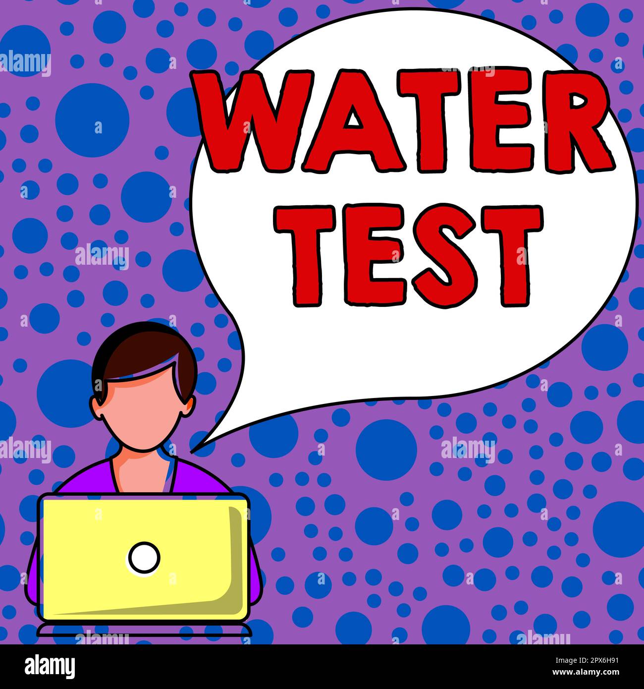 Conceptual display Water Test, Concept meaning Sampling of various ...