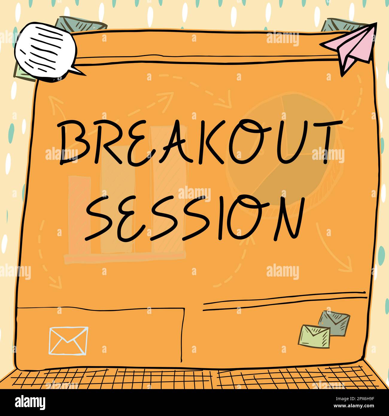 Text caption presenting Breakout Session, Business idea workshop ... Text caption presenting Breakout Session, Business idea workshop ...
