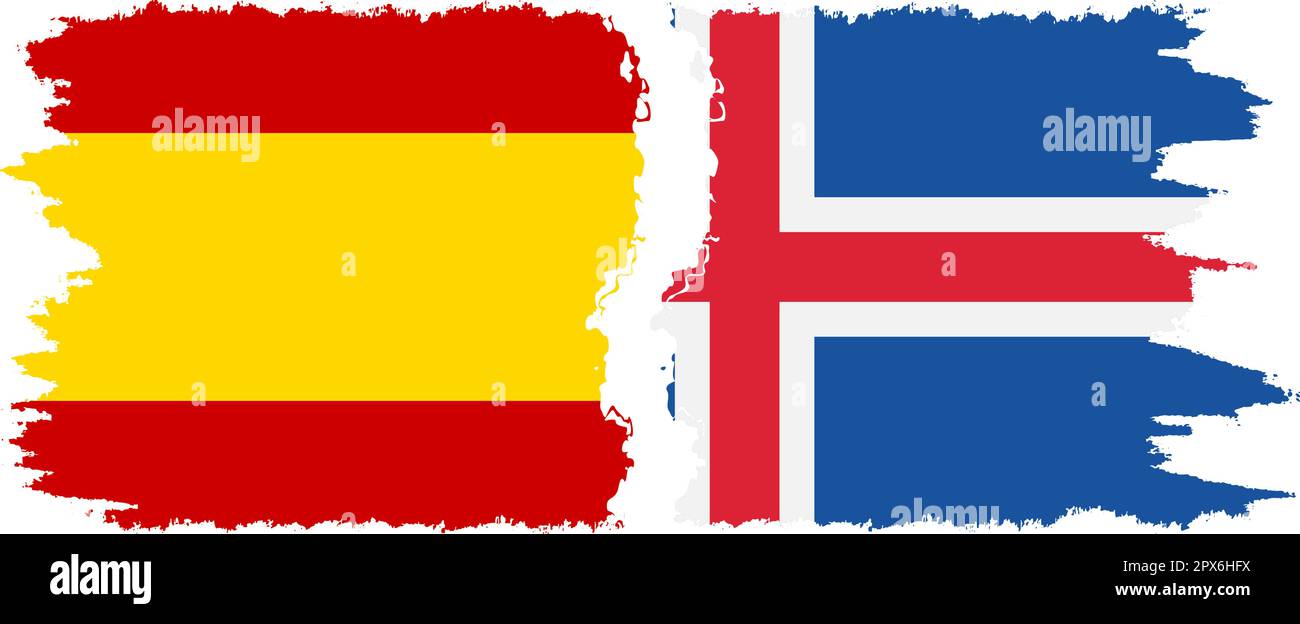 Spain iceland flag hi-res stock photography and images - Alamy