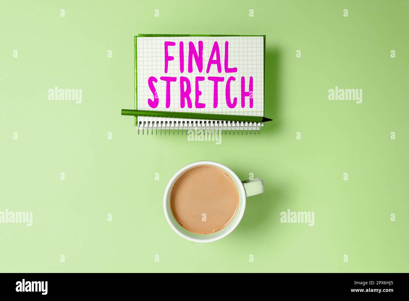 Hand writing sign Final Stretch, Word Written on Last Leg Concluding ...