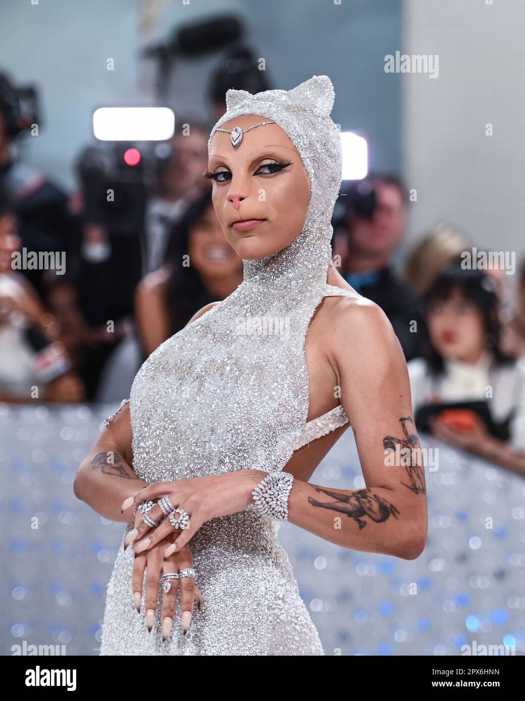 New York, USA. 01st May, 2023. Doja Cat walking on the red carpet at ...