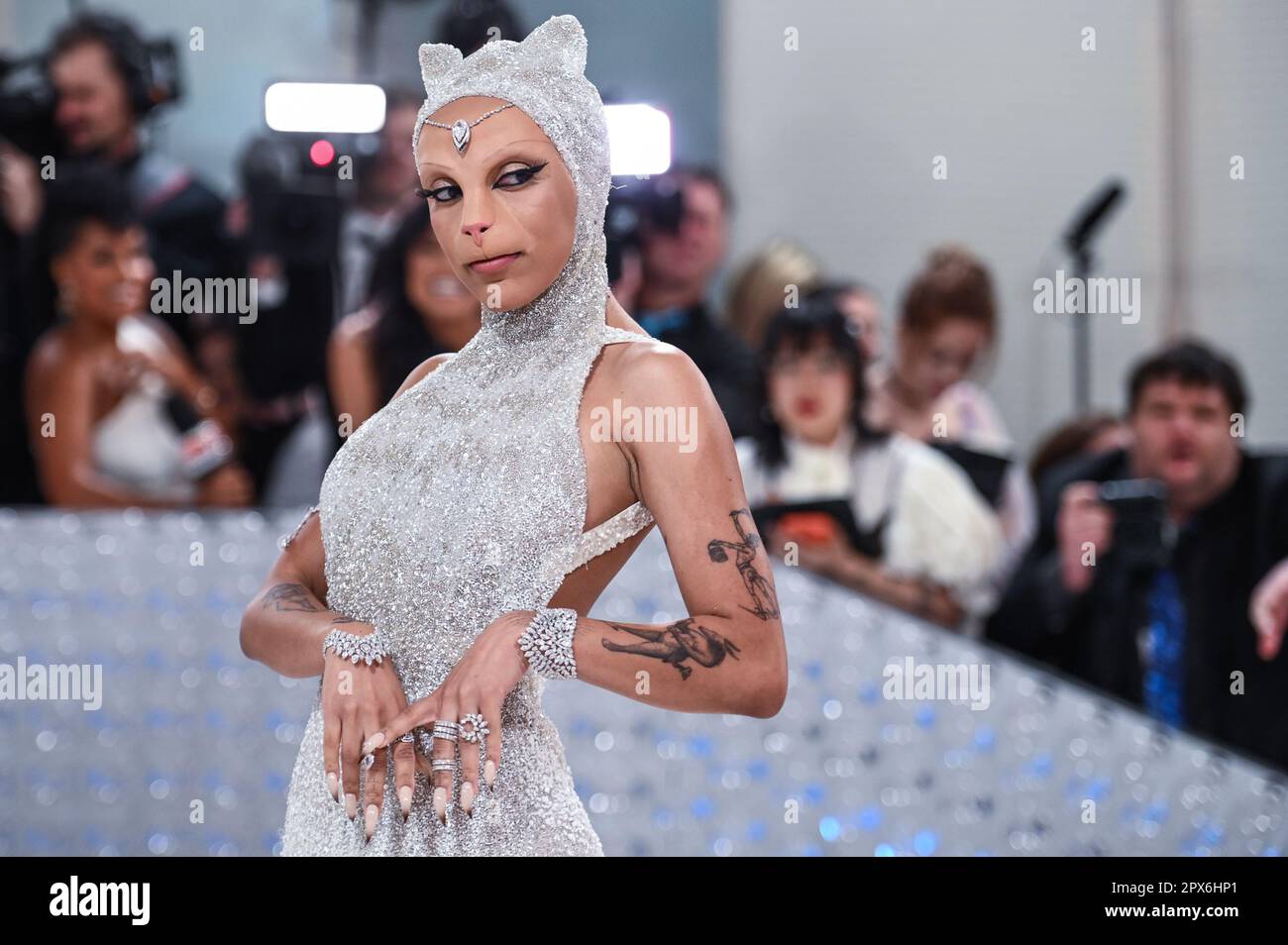 New York, USA. 01st May, 2023. Doja Cat walking on the red carpet at ...