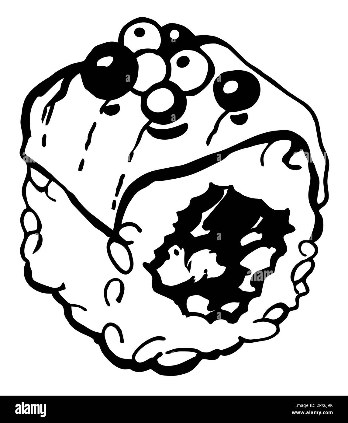 hand draw line art vector illustration sketch japanese food roll rice ...