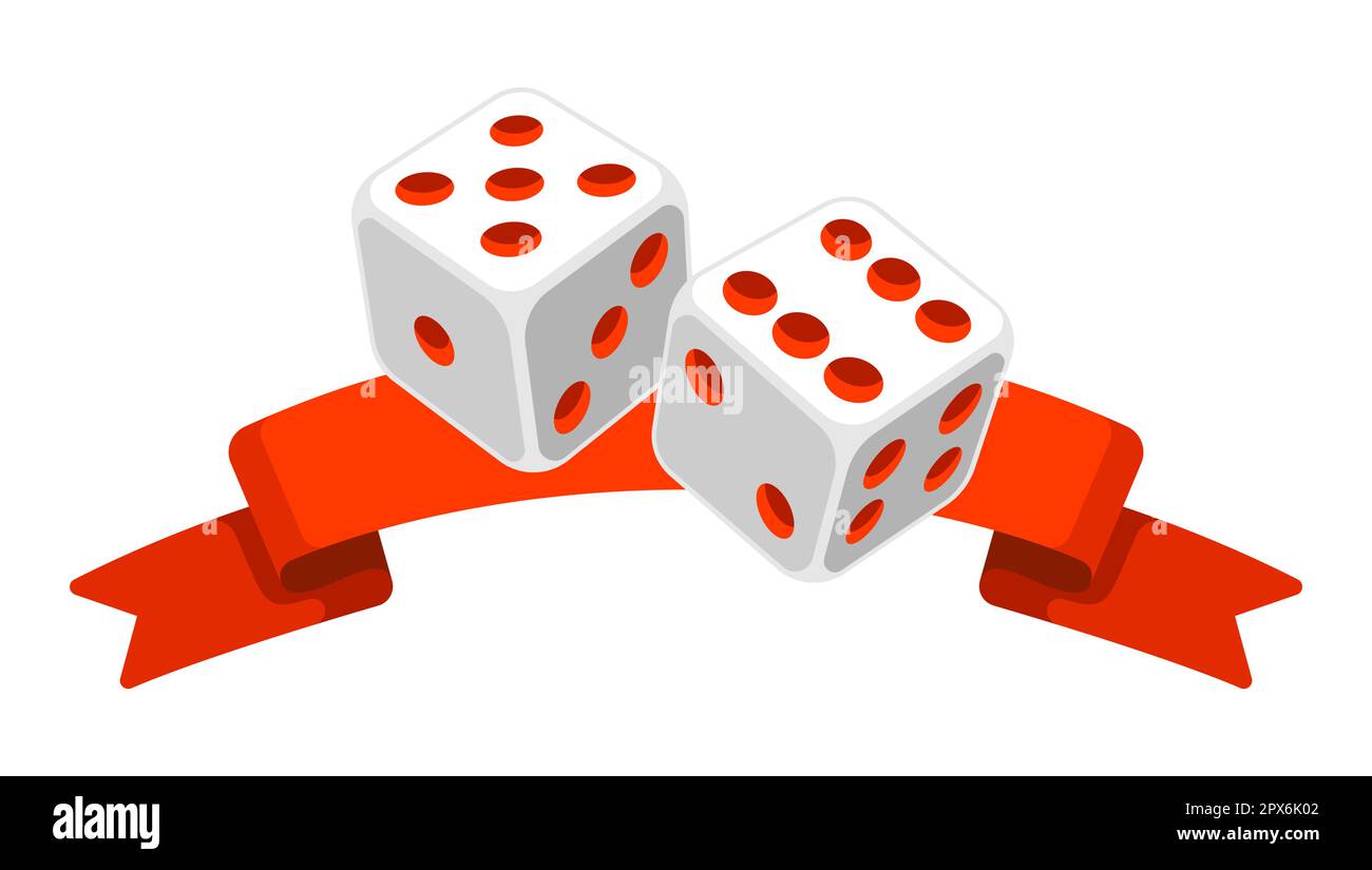 Playing dice illustration Stock Vector Images - Alamy