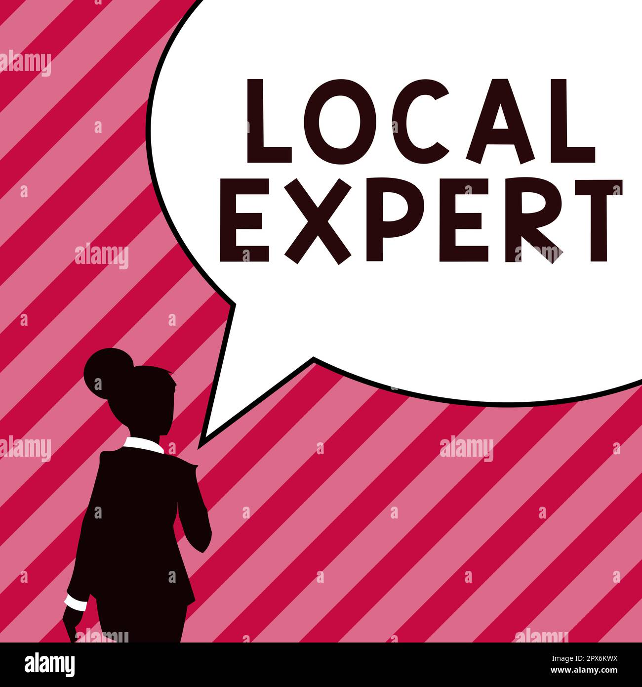 Conceptual display Local Expert, Business idea offers expertise and ...