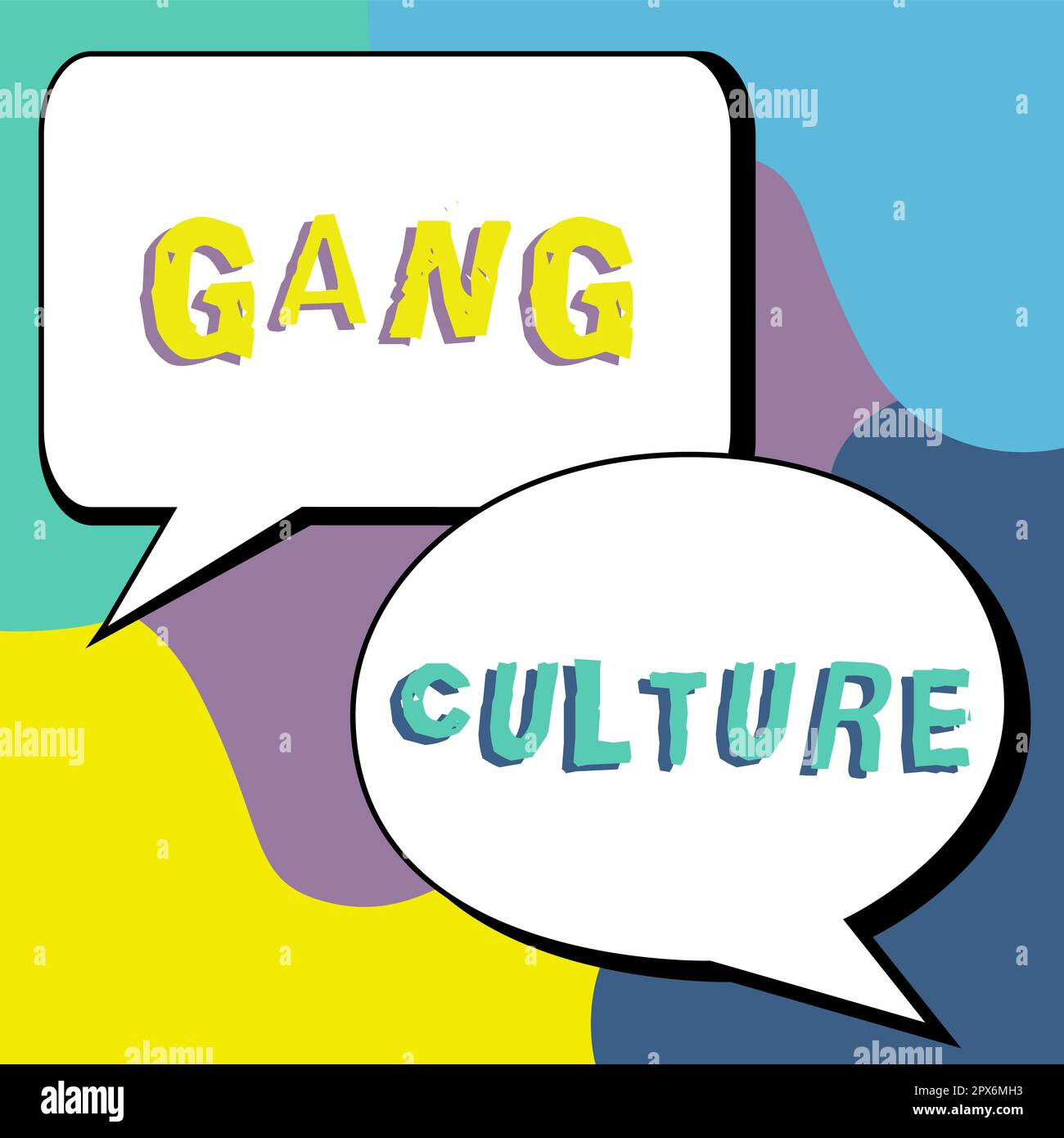Text showing inspiration Gang Culture, Word for particular organization ...
