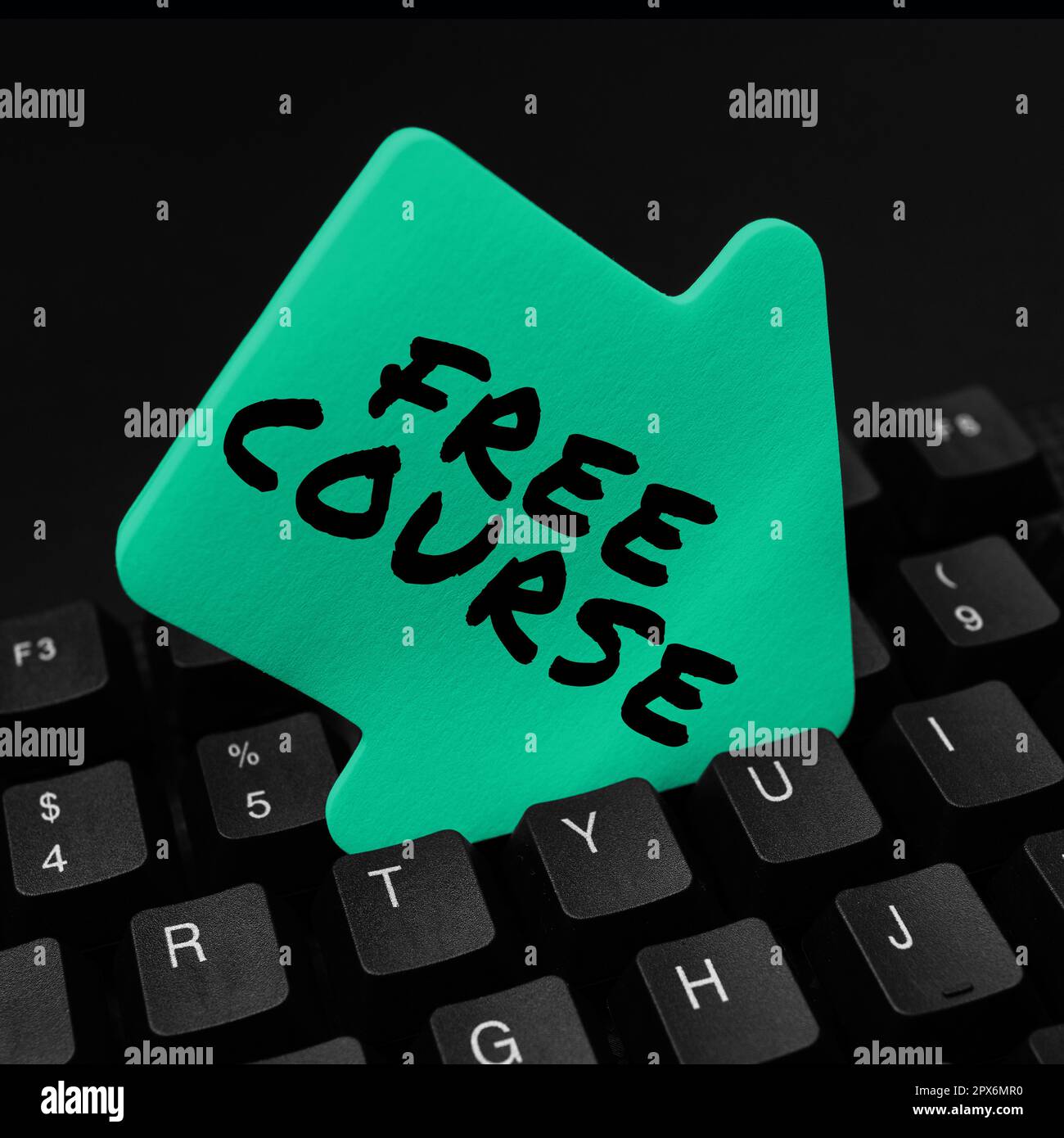 Text sign showing Free Course, Word Written on series of lessons or ...