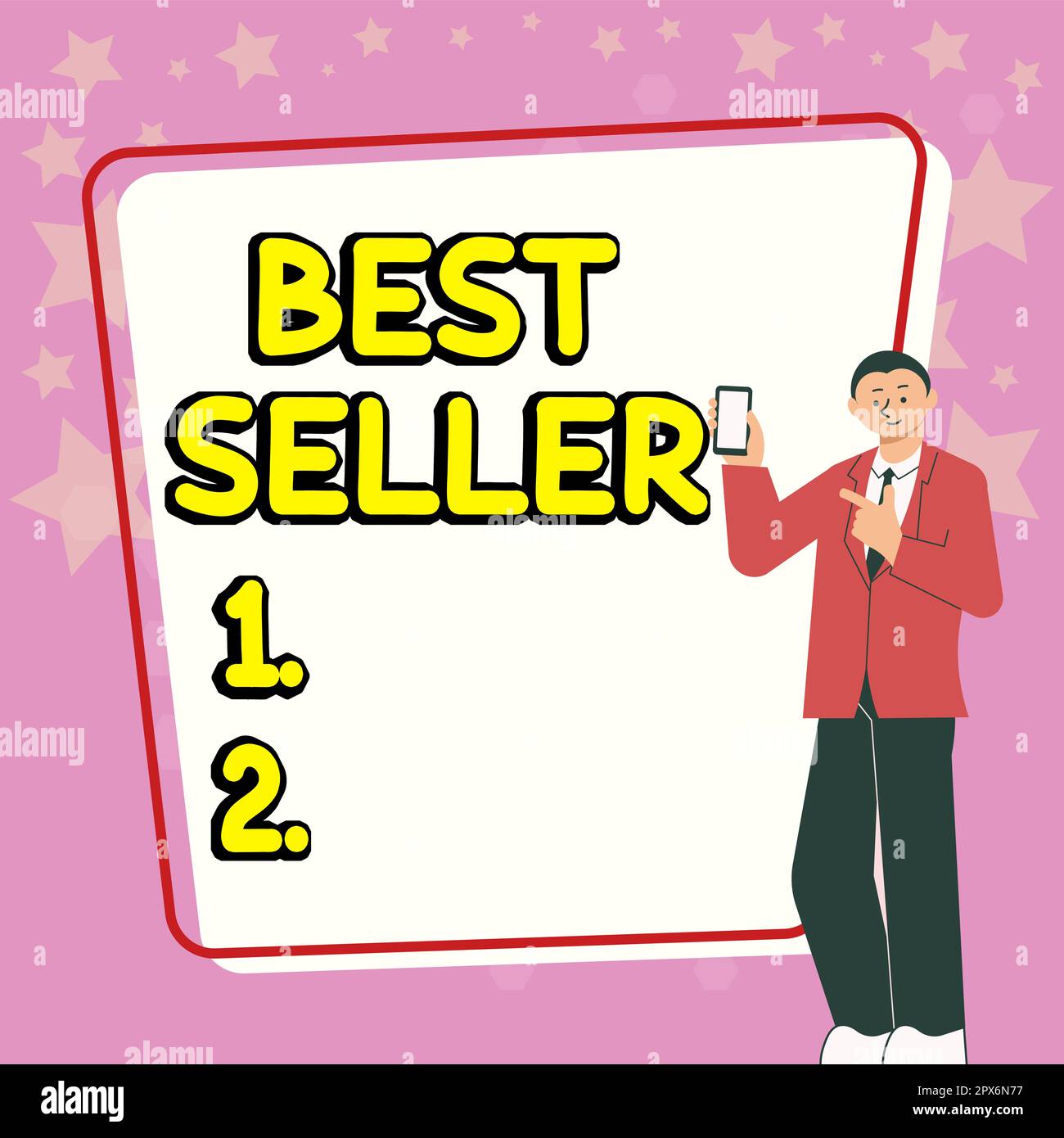 Conceptual display Best Seller, Business showcase book or other product ...