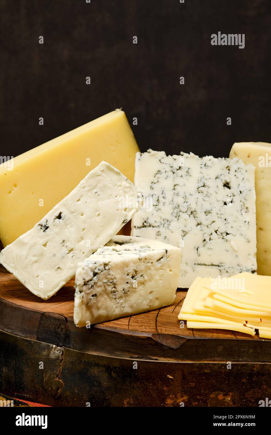 Different cheese block hi-res stock photography and images - Alamy