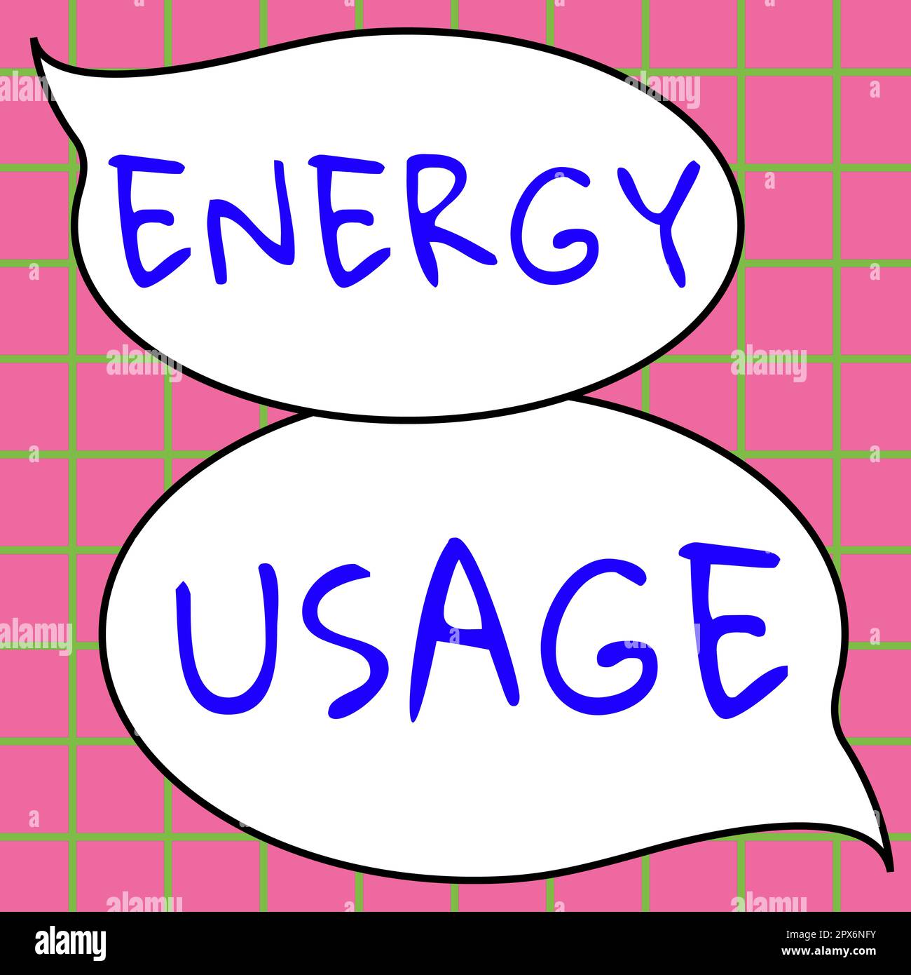 Text sign showing Energy Usage, Business concept Amount of energy ...