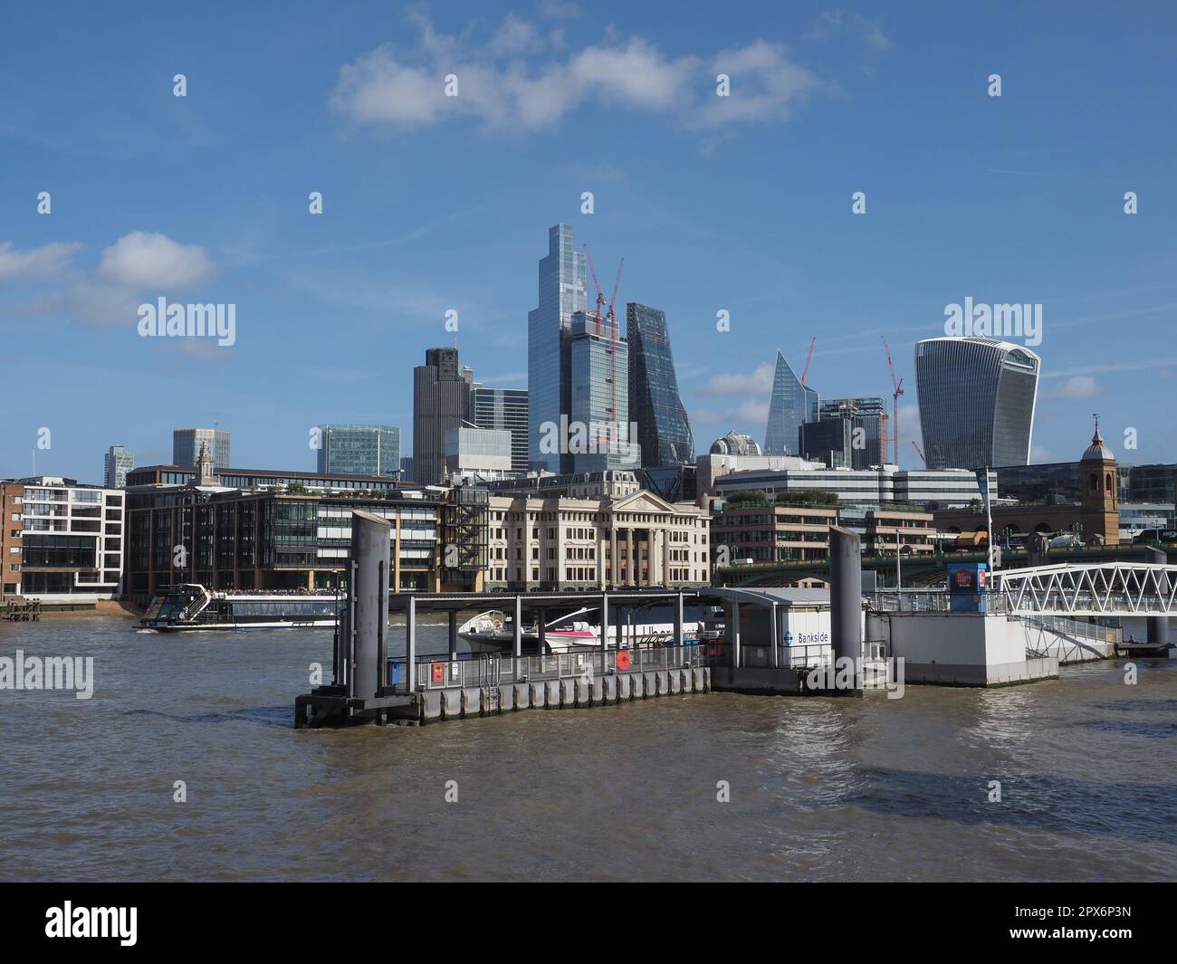 LONDON, UK - CIRCA OCTOBER 2022: City of London skyline seen from River ...