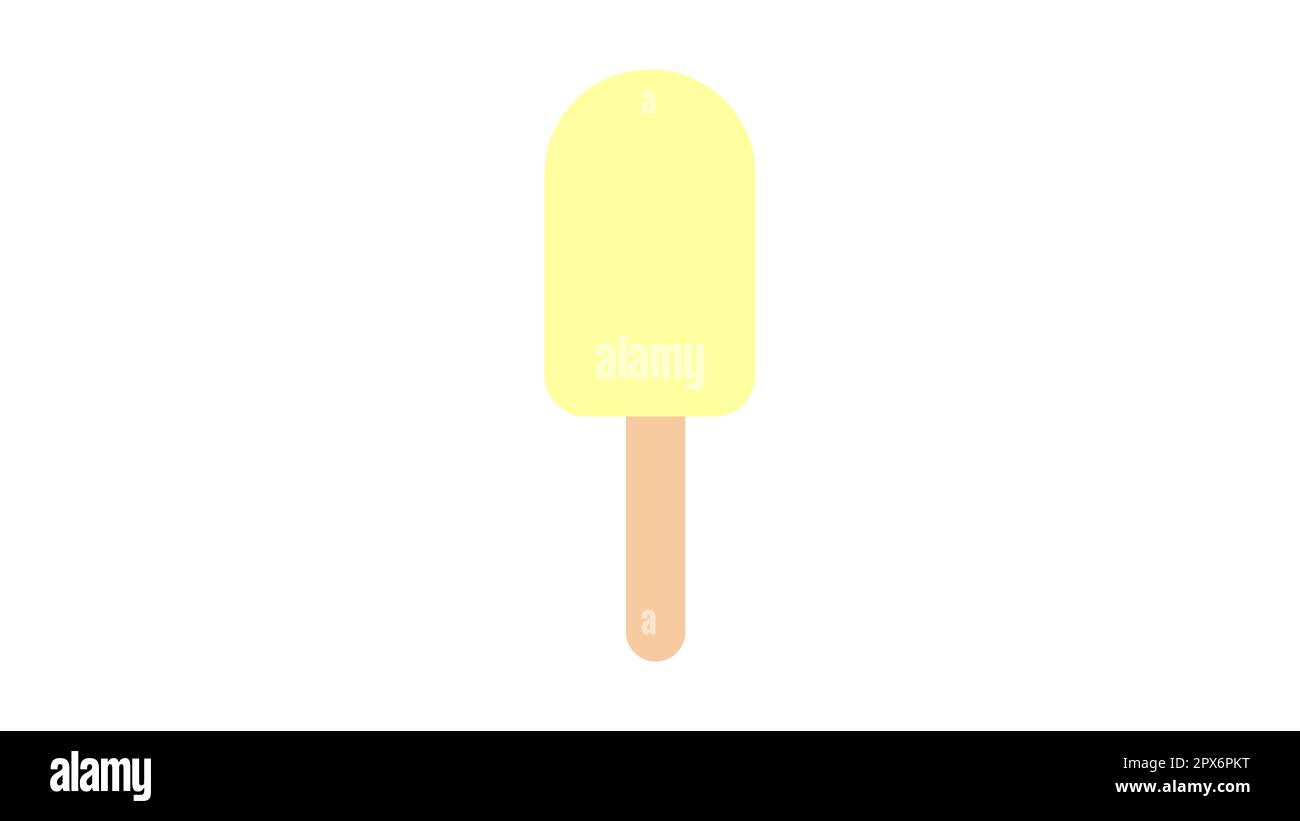 sticks ice cream candy icon. Realistic illustration of orange sticks ...
