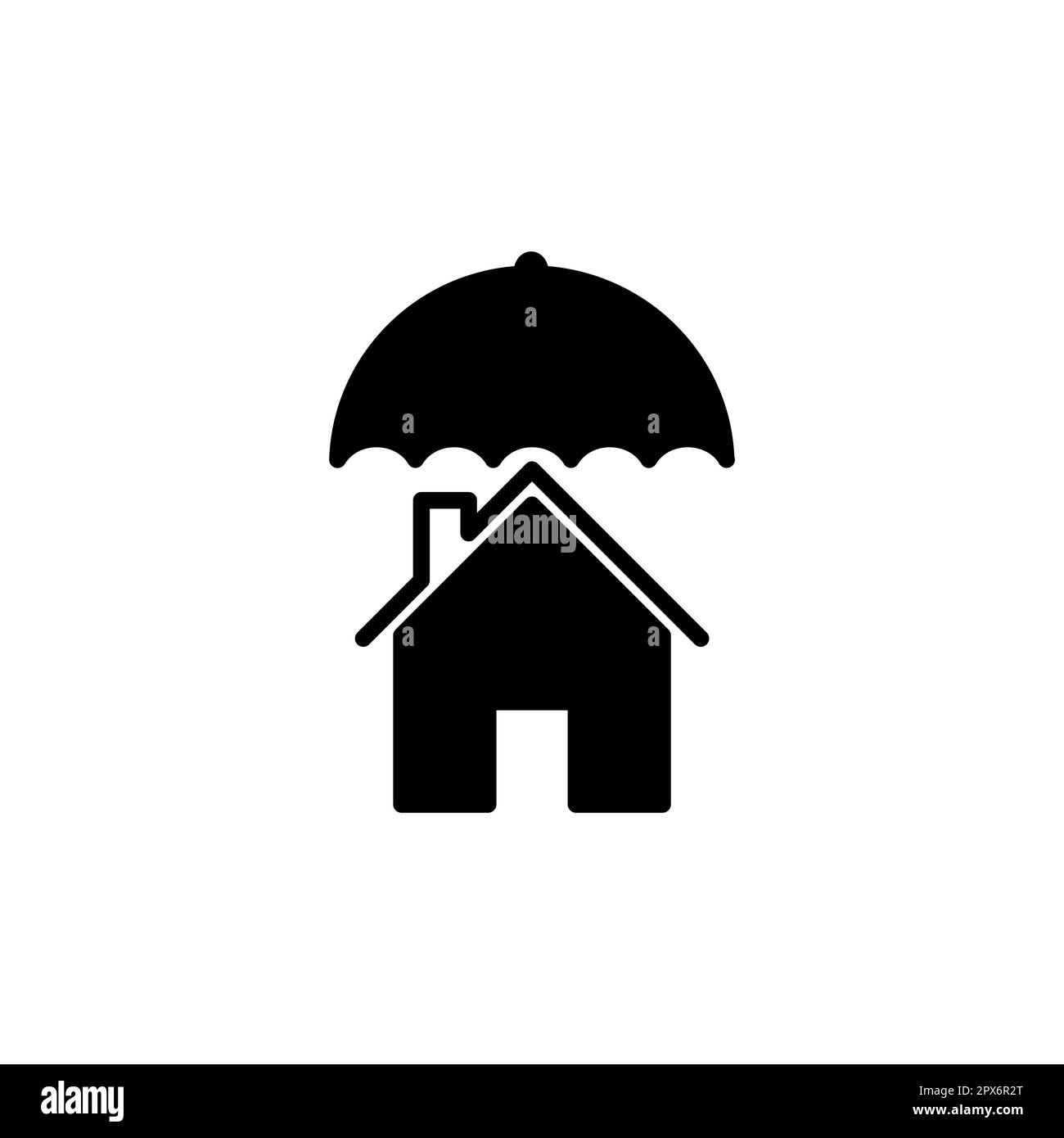 Home insurance icon vector. home shield protect logo Stock Vector Image ...