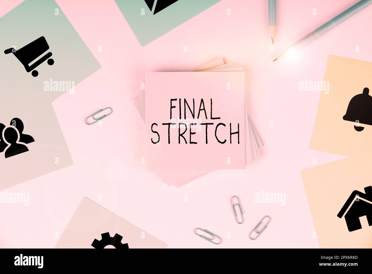 Conceptual display Final Stretch, Concept meaning Last Leg Concluding ...