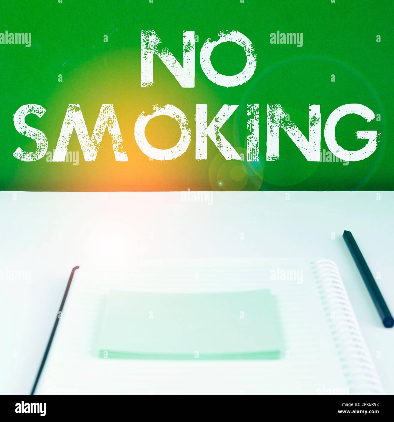 Writing displaying text No Smoking, Business idea using tobacco is ...