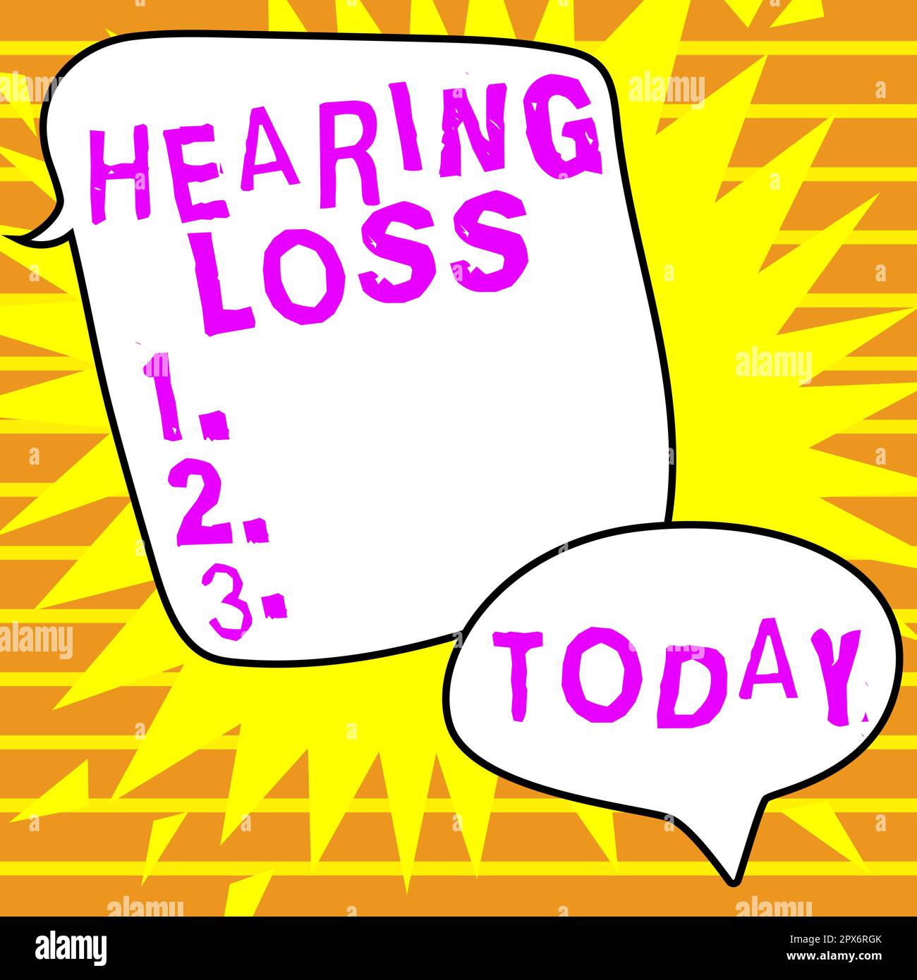 Text showing inspiration Hearing Loss, Word Written on is partial or ...