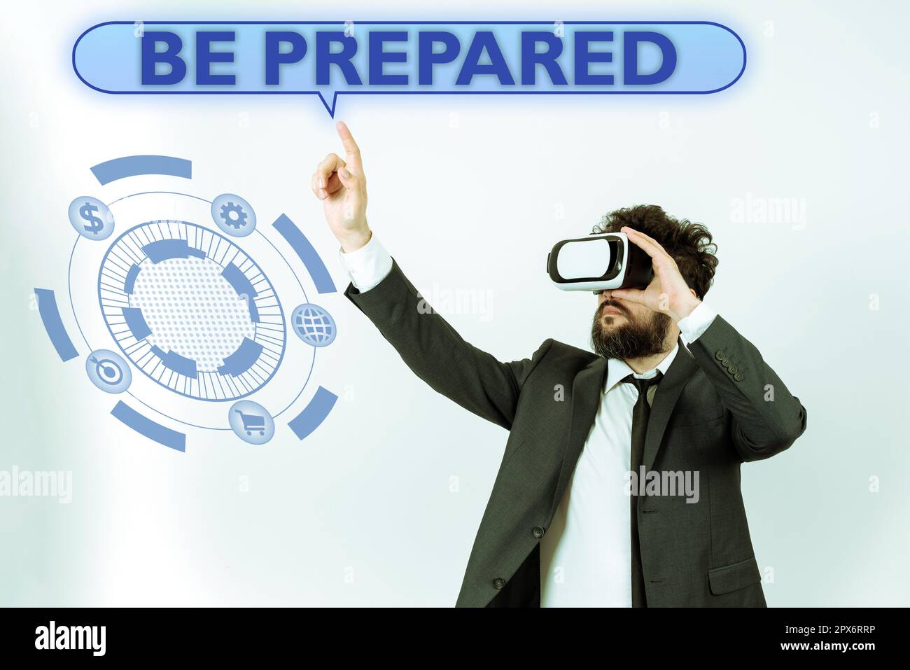 Hand writing sign Be Prepared, Word Written on make something ready for ...