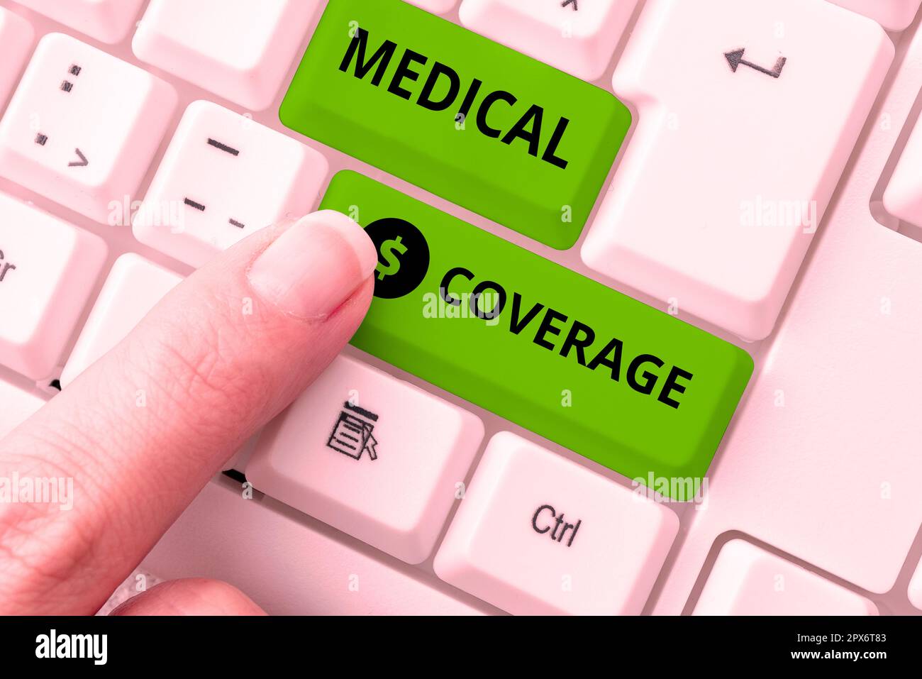 Writing displaying text Medical Coverage, Word for inclusion within the ...