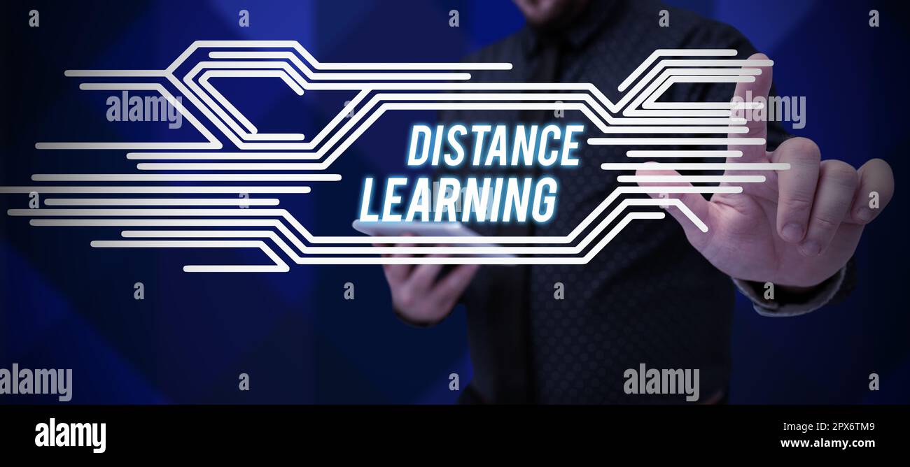 Inspiration showing sign Distance Learning, Business overview ...