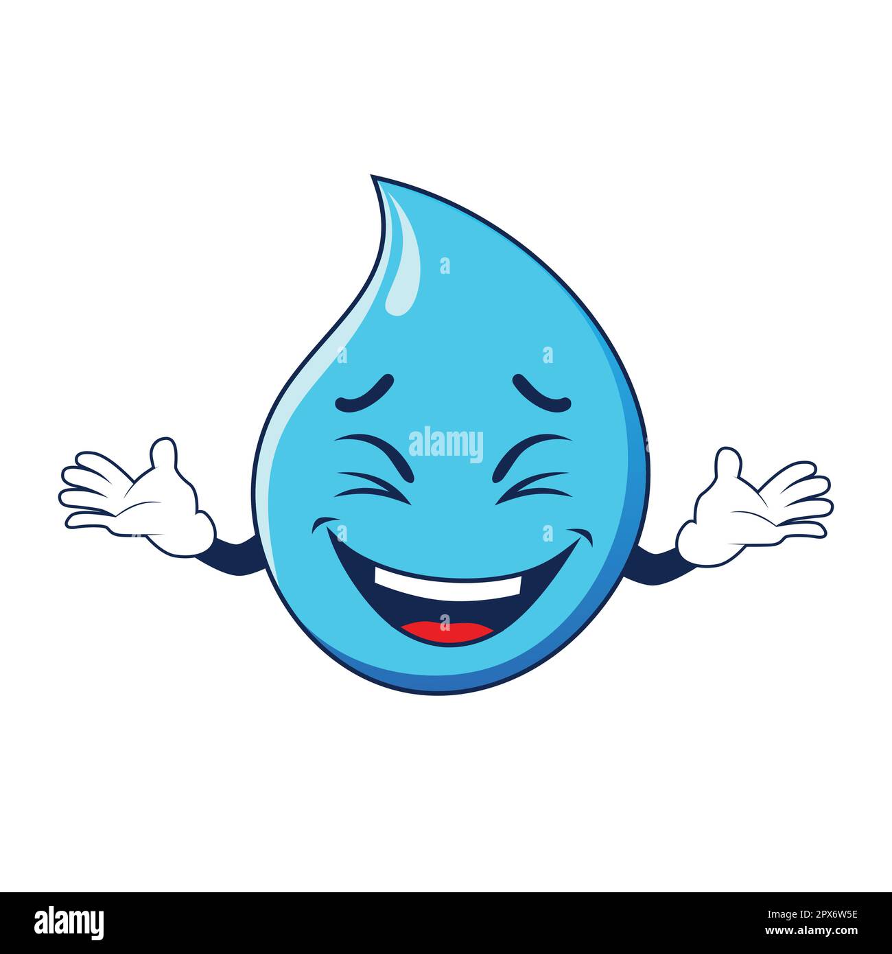 Water Drop Face Logo