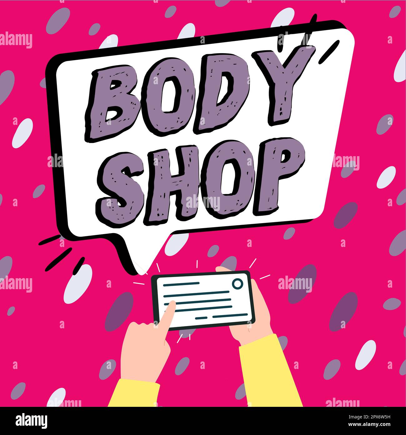 Inspiration showing sign Body Shop, Business overview a shop where ...