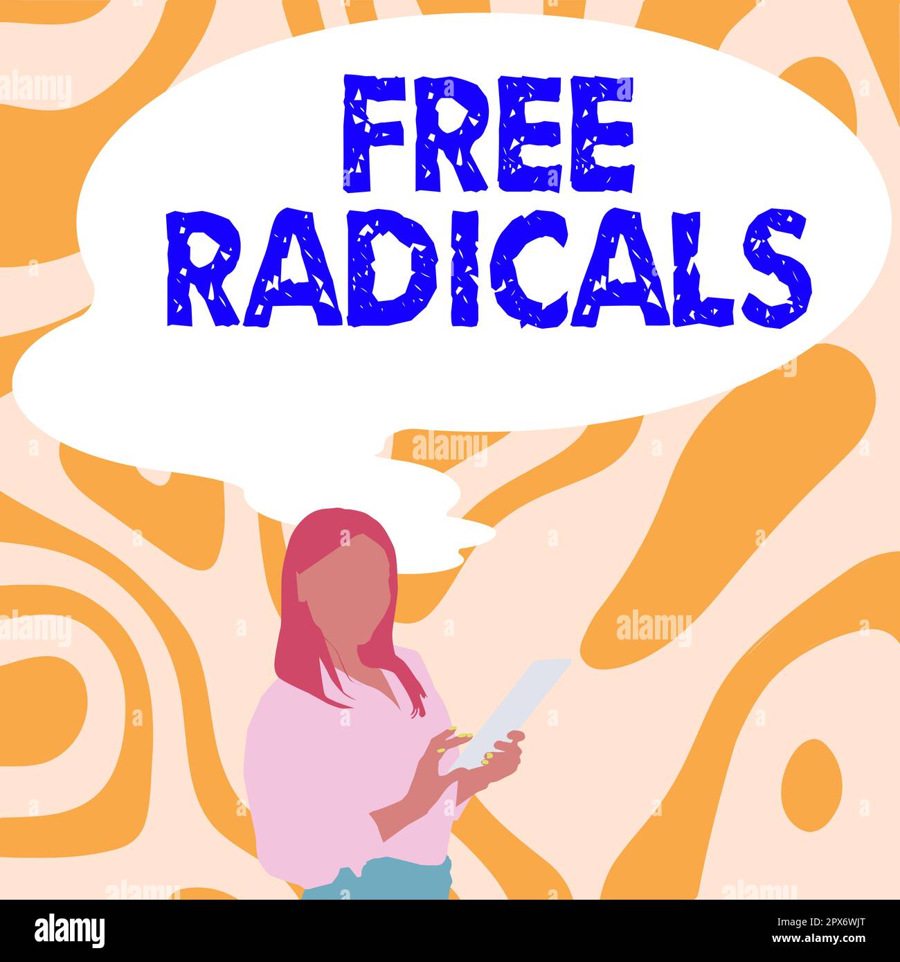 Inspiration showing sign Free Radicals, Word Written on produced in ...