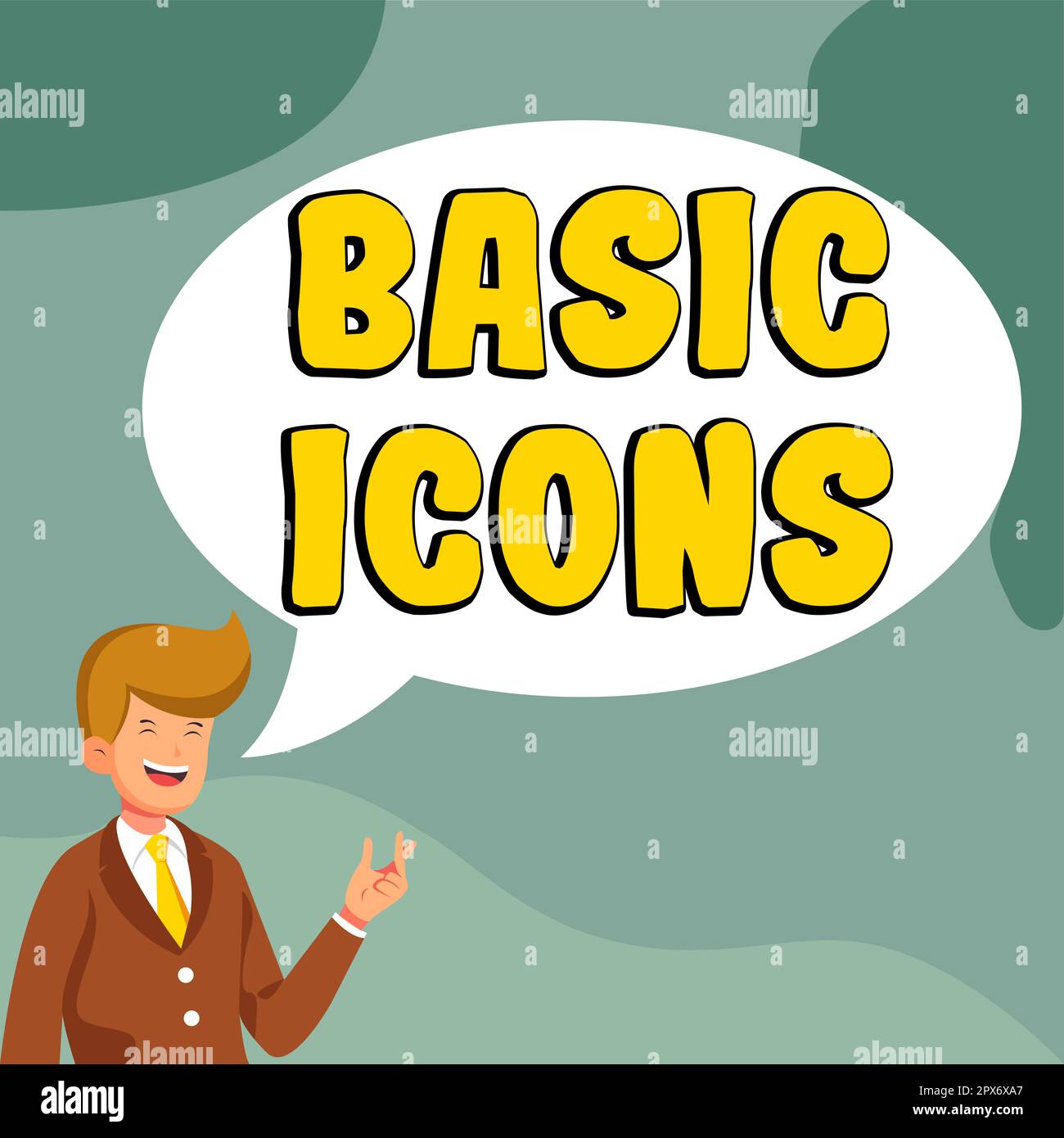 Text showing inspiration Basic Icons, Concept meaning pictogram or ...