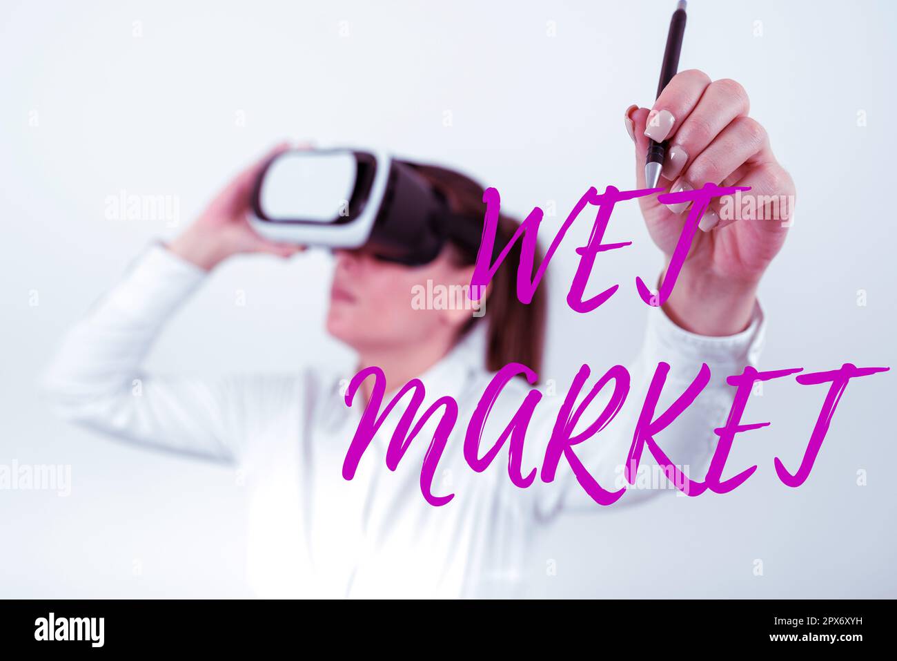 Text showing inspiration Wet Market, Word Written on market selling ...