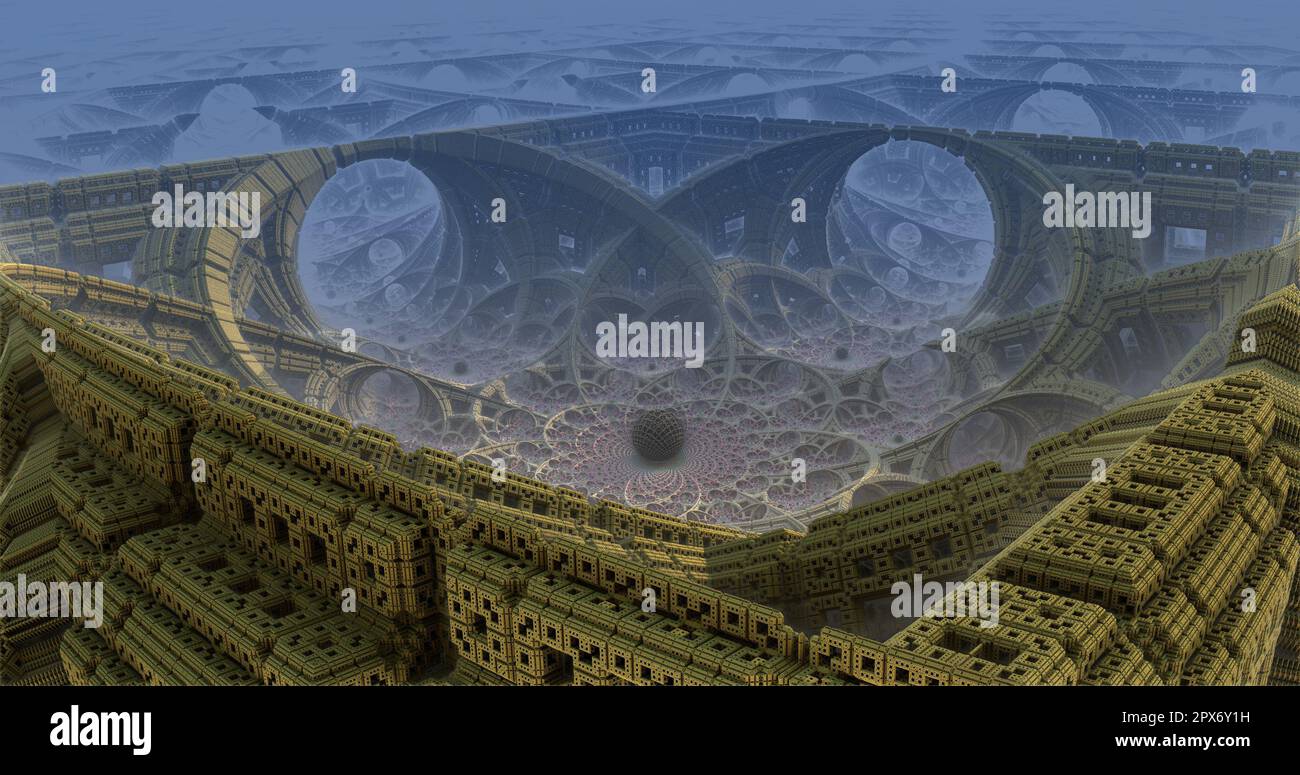 the surface of an alien planet under an alien sun 3d rendering Stock ...