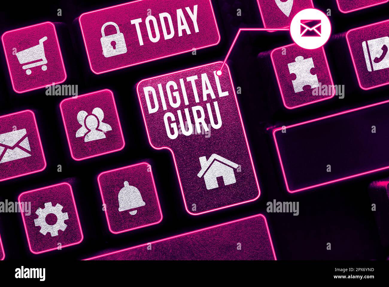 Hand writing sign Digital Guru, Business idea teacher and intellectual ...