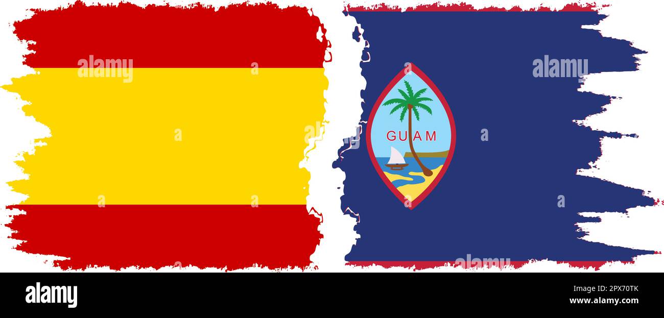 Spain guam flag Stock Vector Images - Alamy