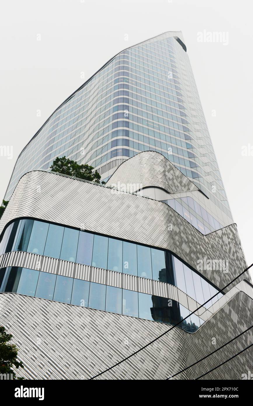 The modern Central Embassy and Parky Hyatt buildings in Bangkok ...