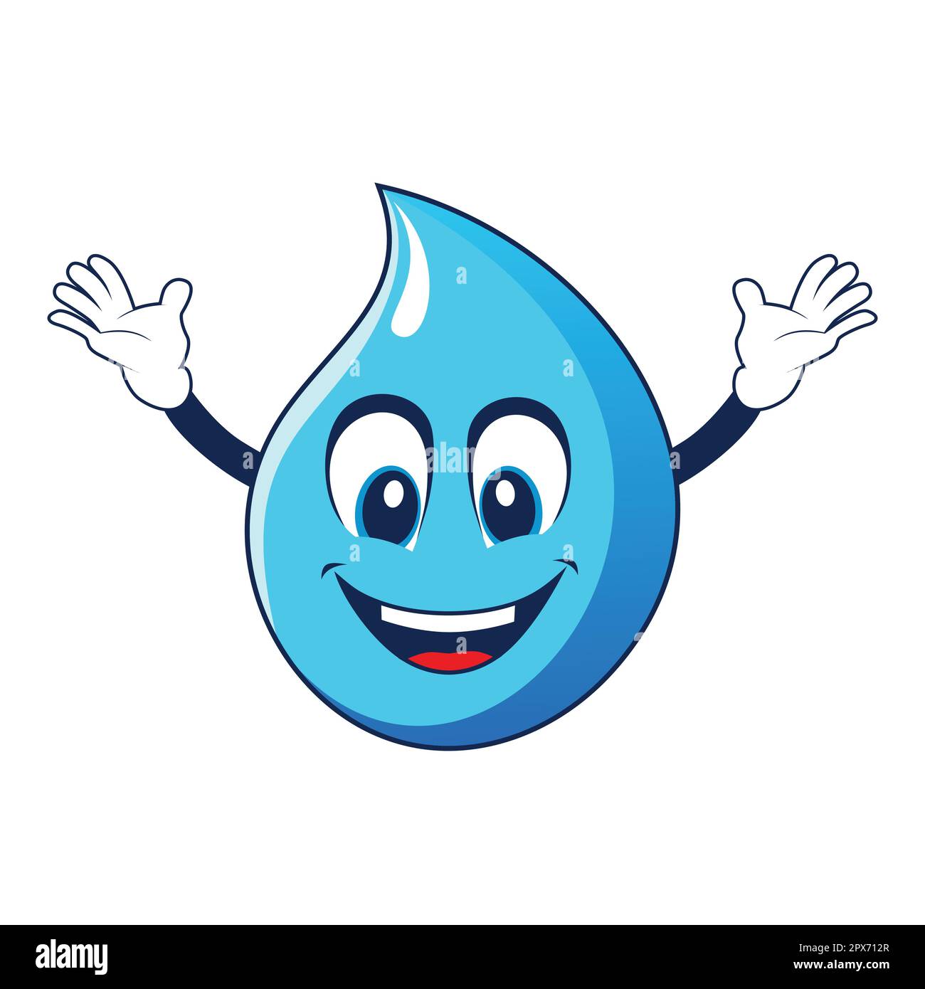 Water Drop Face Logo
