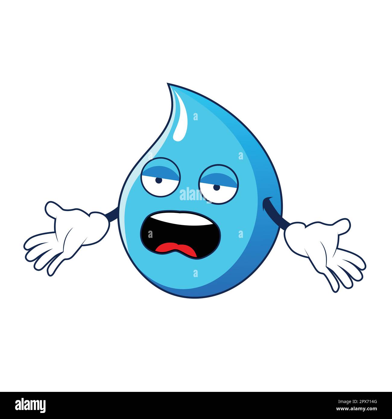 Water Drop Face Logo