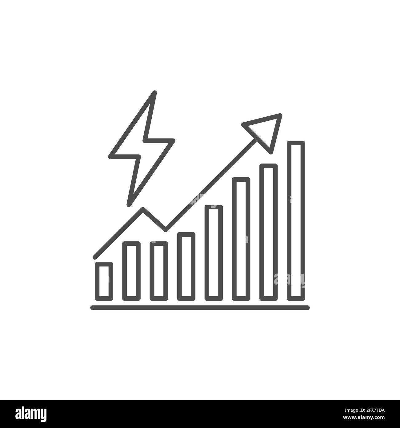 Energy consumption related vector linear icon Stock Vector Image & Art ...
