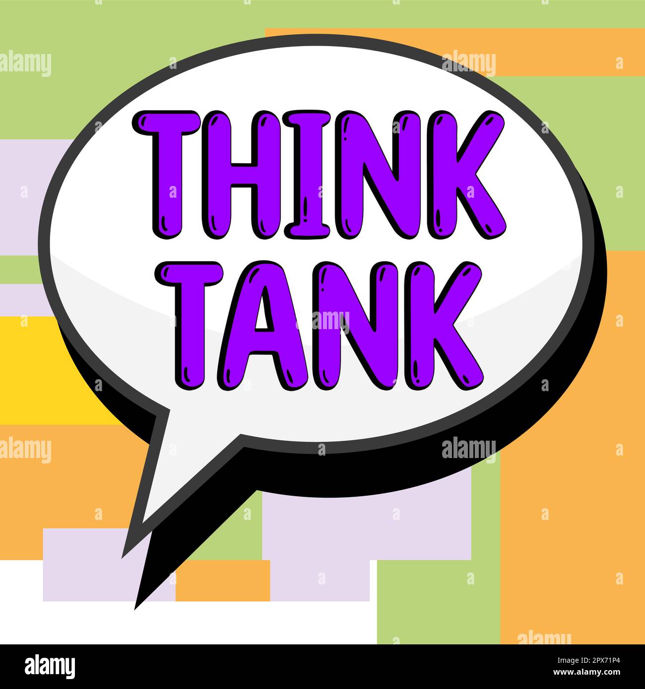 Text caption presenting Think Tank, Concept meaning Thinking of ...