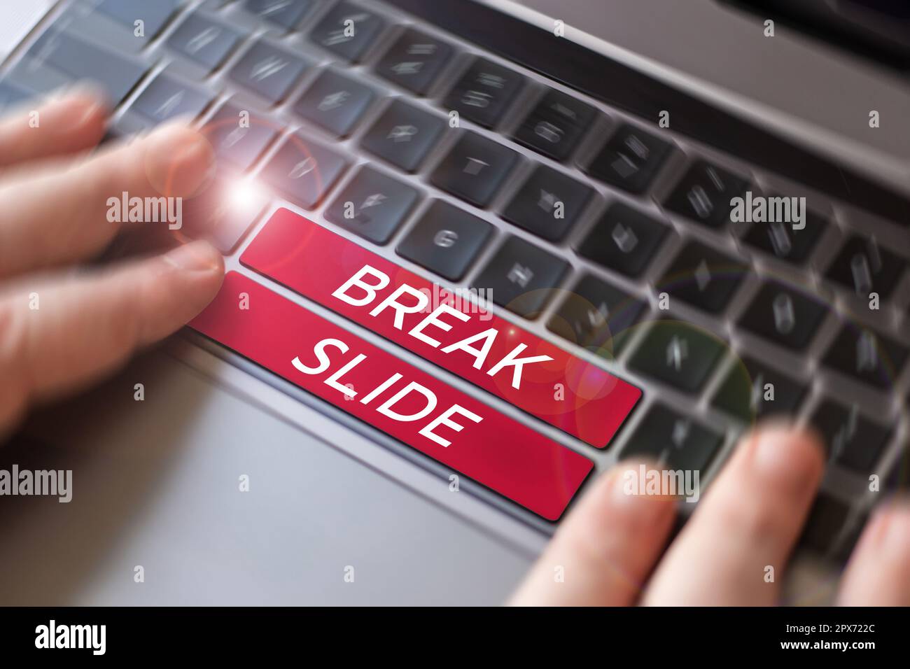Writing displaying text Break Slide, Business approach a good cover ...