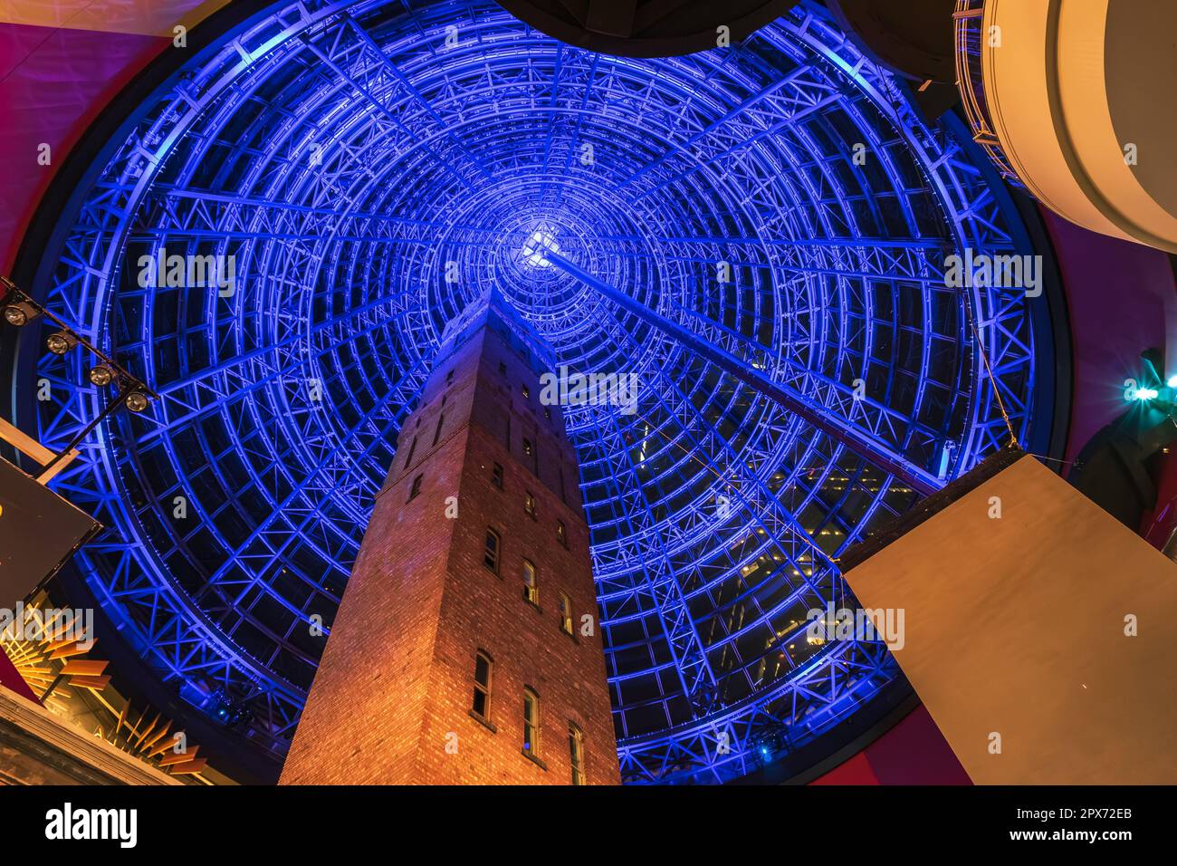 Melbourne, Australia - Historical shot tower inside the Melbourne ...