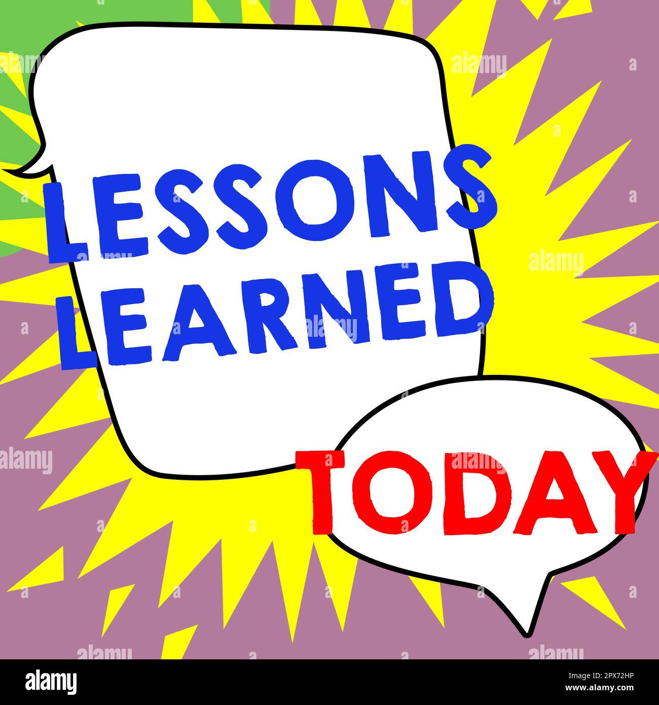 Handwriting text Lessons Learned, Business idea Promote share and use ...