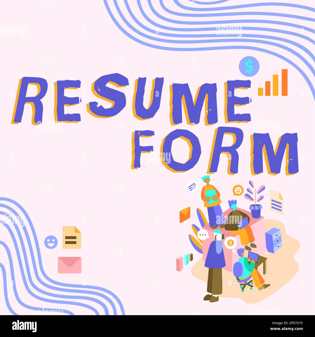 Conceptual display Resume Form, Concept meaning describe the layout ...