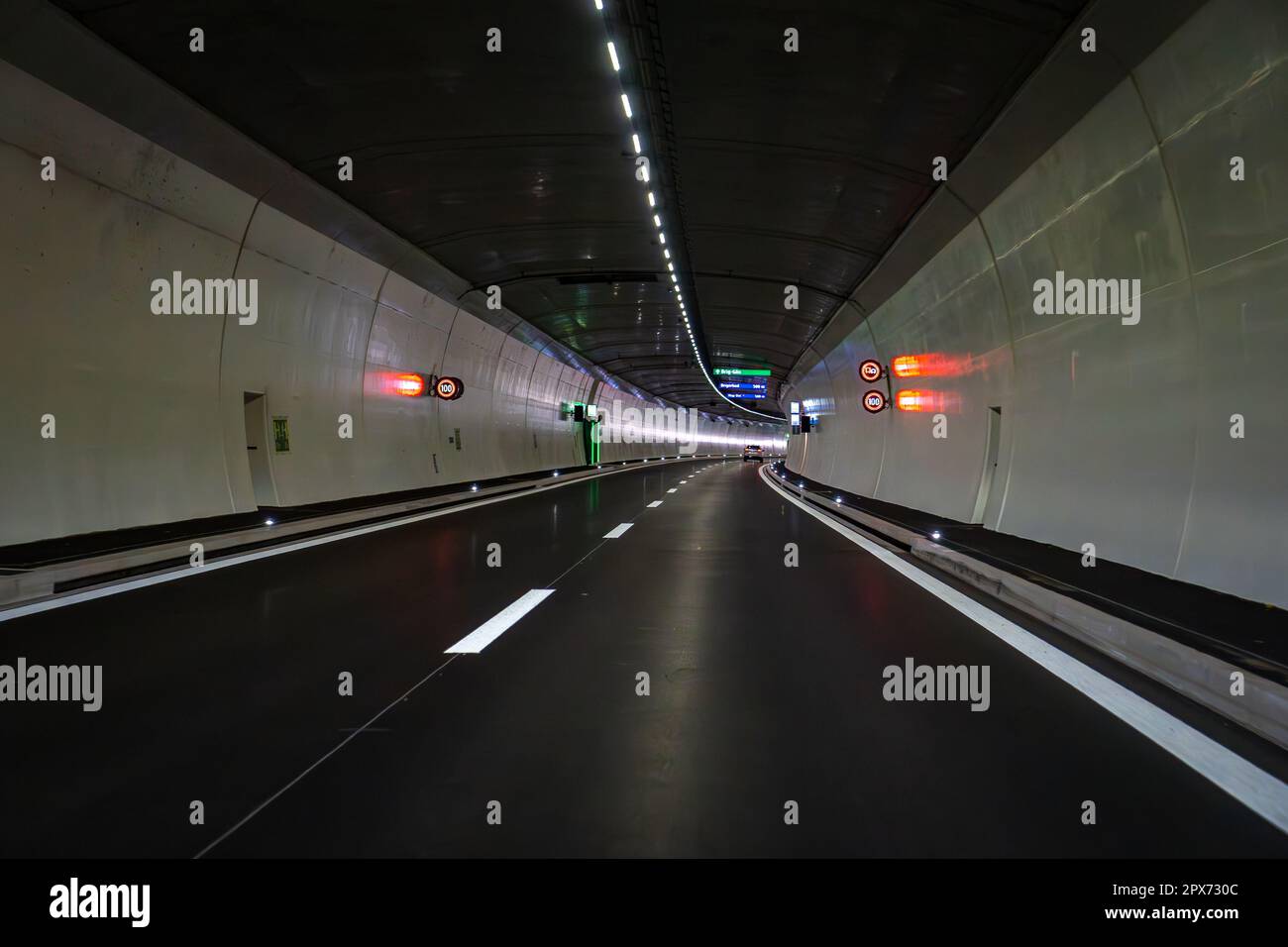 Switzerland - Driving through the tunnel Stock Photo - Alamy
