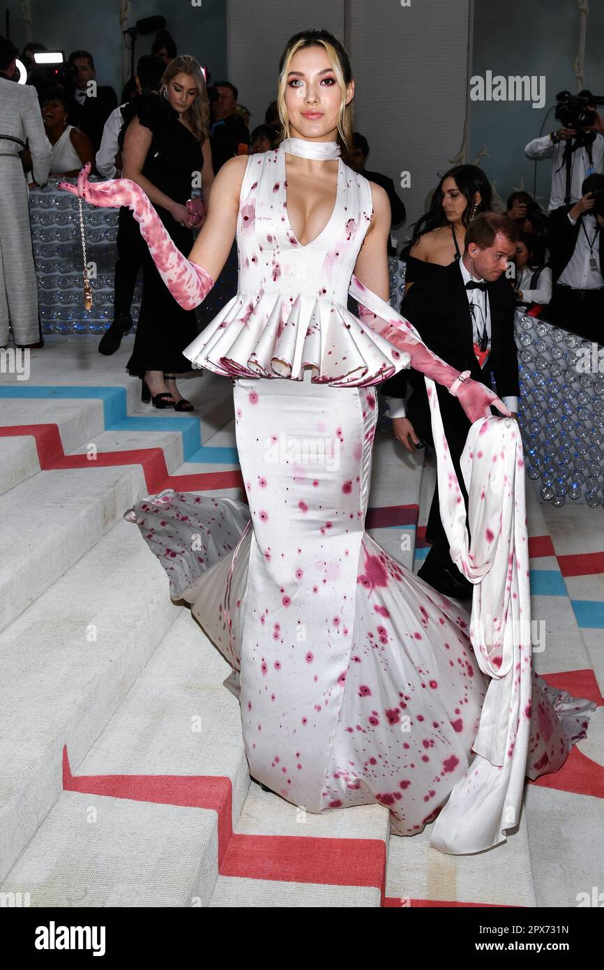 New York, USA. 01st May, 2023. Eileen Gou walking on the red carpet at the 2023 Metropolitan ...