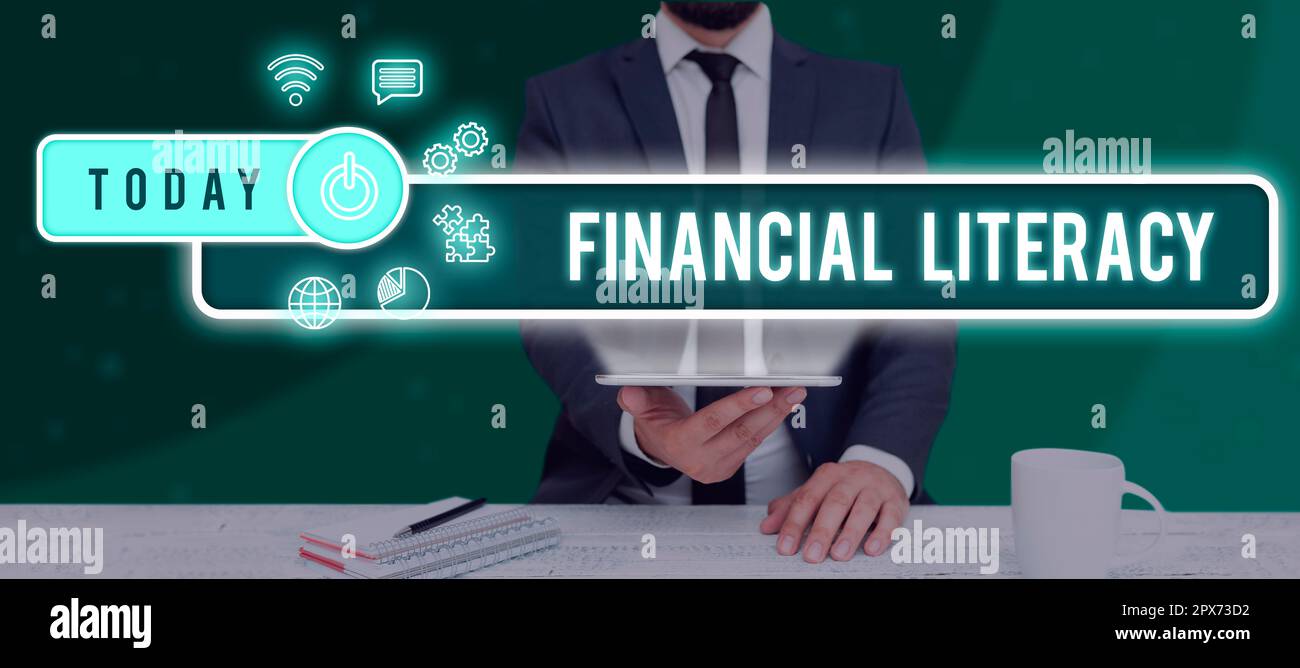Conceptual display Financial Literacy, Word for Understand and ...