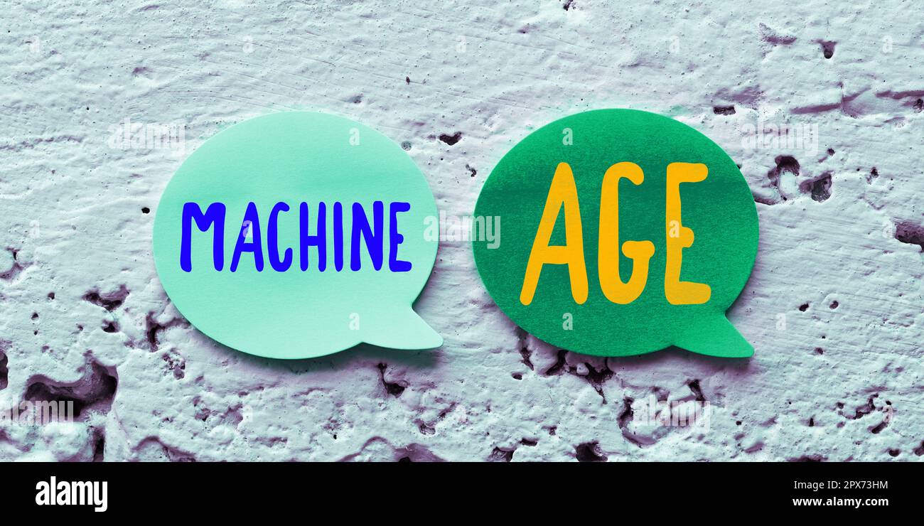 Conceptual display Machine Age, Word for period of development of new ...