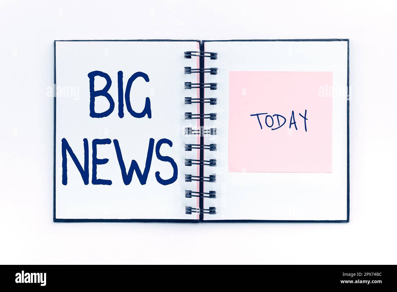 Text showing inspiration Big News, Concept meaning knowing actions no ...