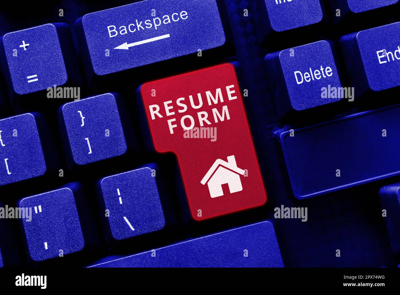 Handwriting text Resume Form, Business overview describe the layout ...